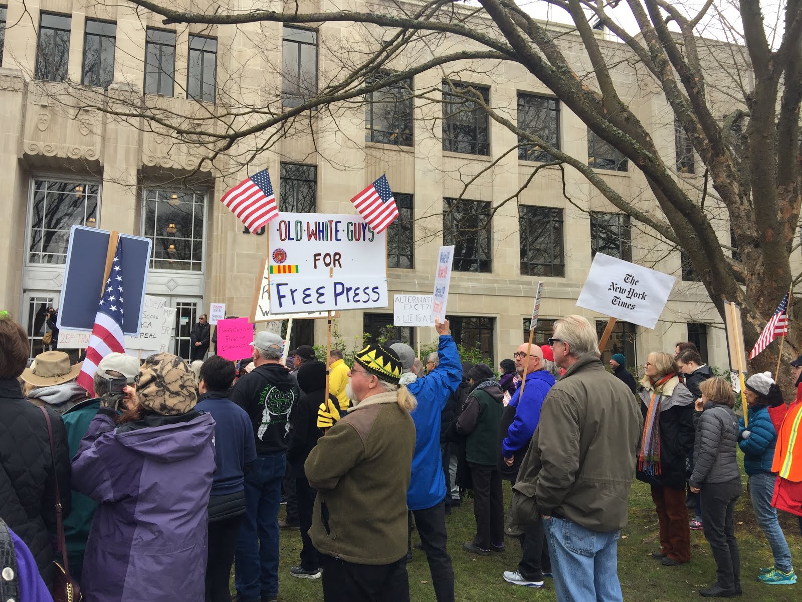 Up Close, with Peter Sage: Photos of an Indivisible Rally