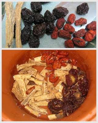 Teh Tarik Junction: Tong Sum with black and red dates to cure dry cough