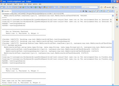 Road To Automation: How to run java test scripts using Grid2