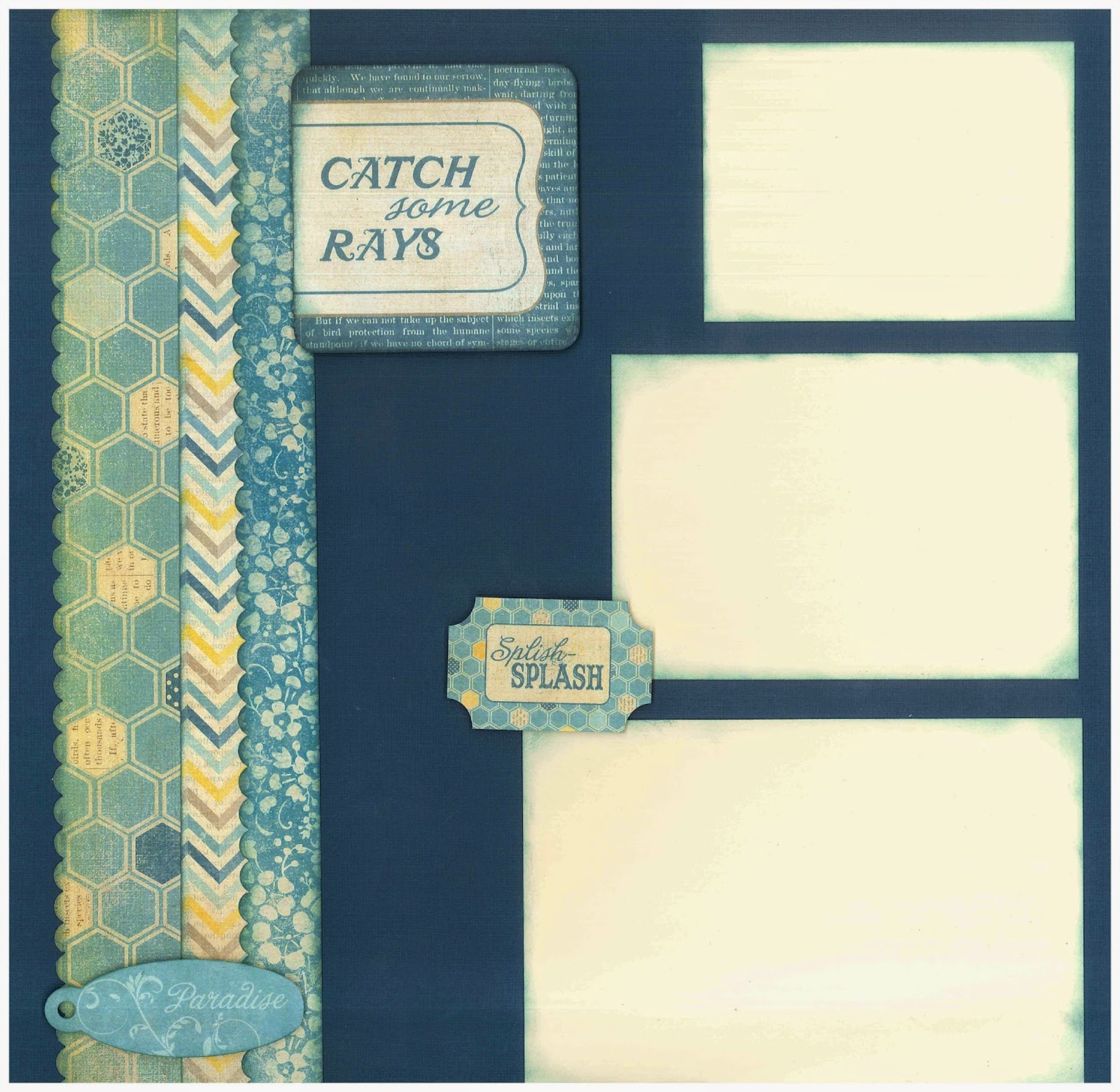 Scrap'n With Flair: Catch Some Rays Layout Kit Release!!