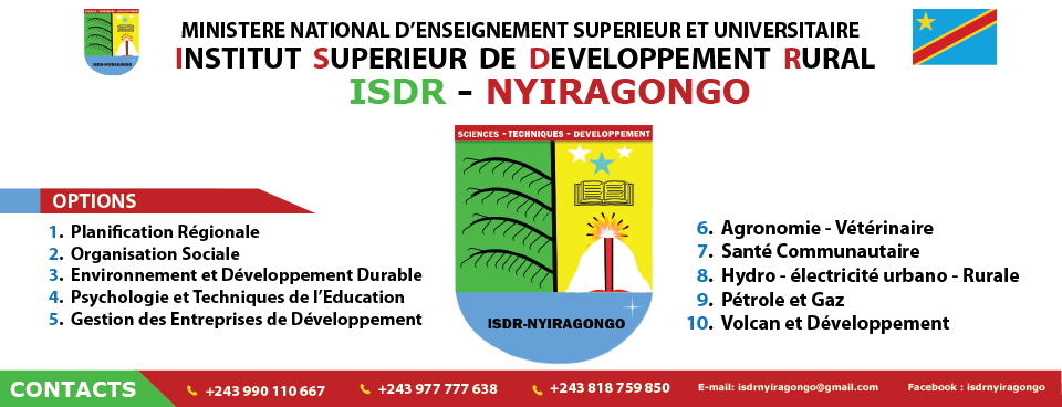 Le Blog Officiel de L'ISDR NYIRAGONGO