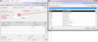 Preparing Audit Adjustment using Source Document in Dynamics GP