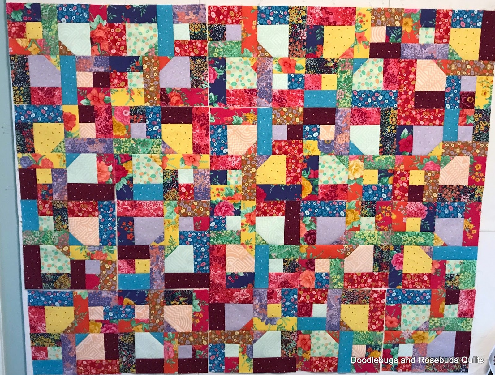 Doodlebugs and Rosebuds Quilts: Graduation Quilt