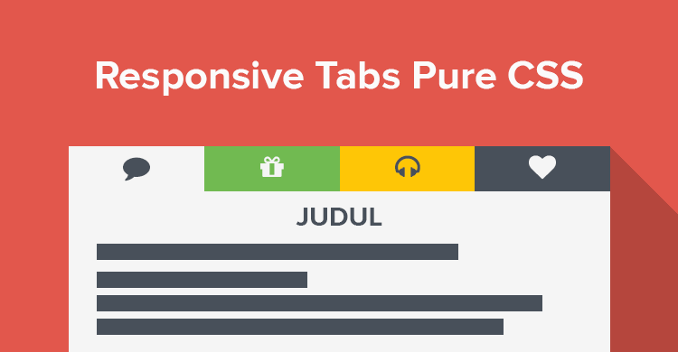 Membuat Tab Responsive Hanya Dengan CSS dan HTML - AXnael