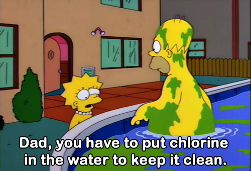 Olympics diving pool green today from algae bloom. | NeoGAF