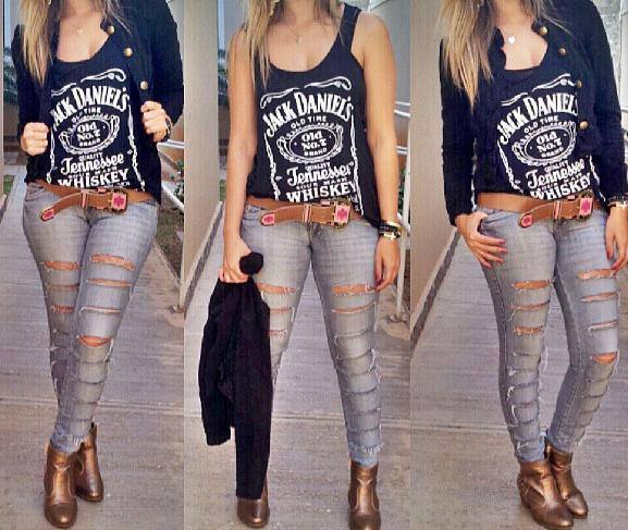 Estilo calça rasgada | Blog de Moda, Dayana Andrade