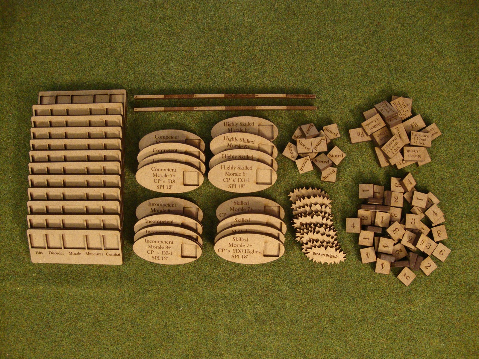 PAT´S LASER CUTTINGS: Land of the Free Gaming Markers - Basic and ...