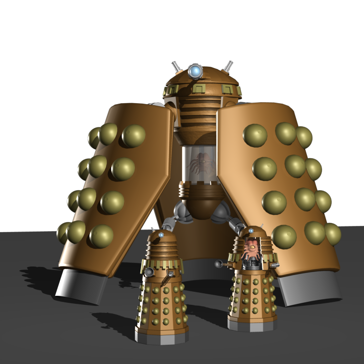 Pier-Luc Simard: dalek emperor model (textures+normals; emperor torso ...