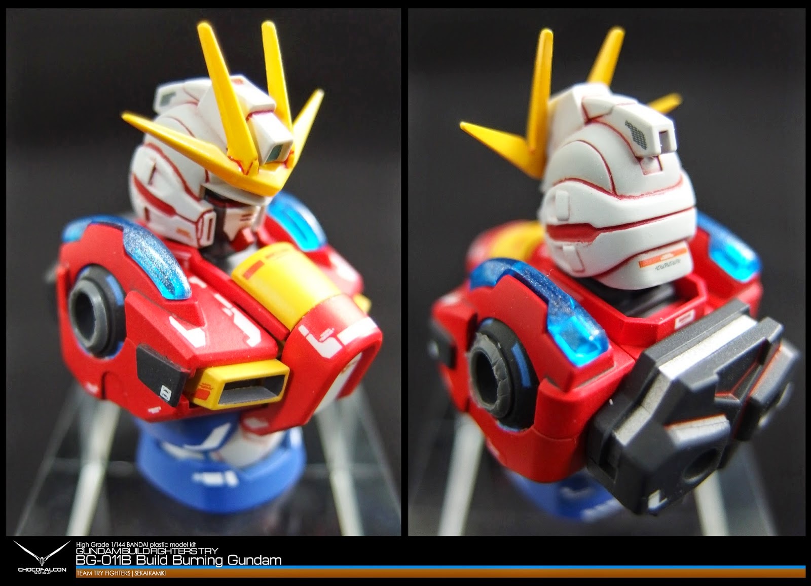 Painted Build: HGBF 1/144 Build Burning Gundam With Florescent Gloss Coat