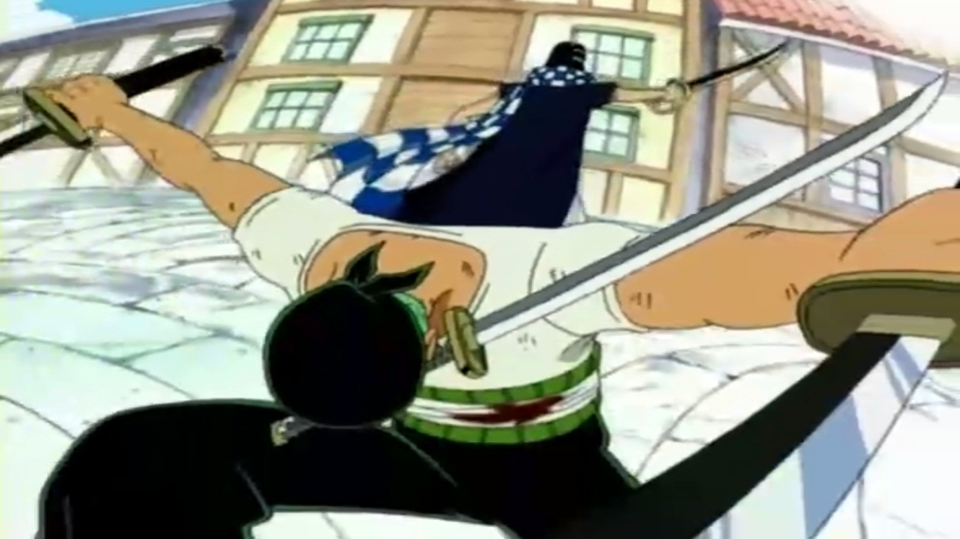 One Piece 007 (Buggy Arc) - Epic Showdown! Swordsman Zoro vs. Acrobat ...