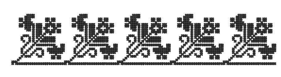 MODELE BRODERIE PENTRU COSTUMUL POPULAR ROMANESC : model in punct cruce ...