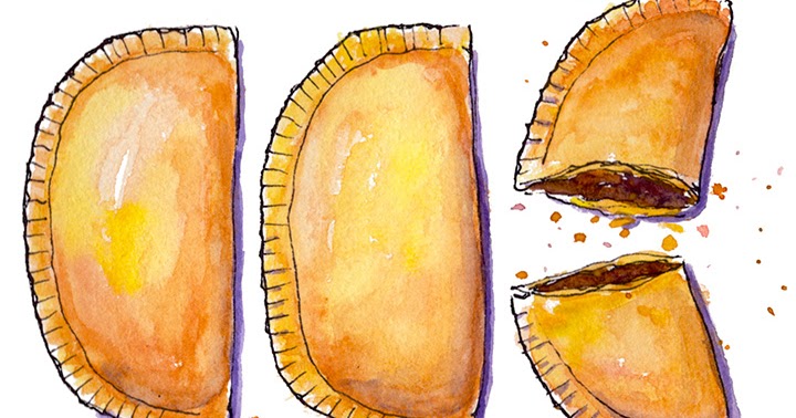 The Gluten Free Illustrator: Jamaican patties - Gluten Free baking