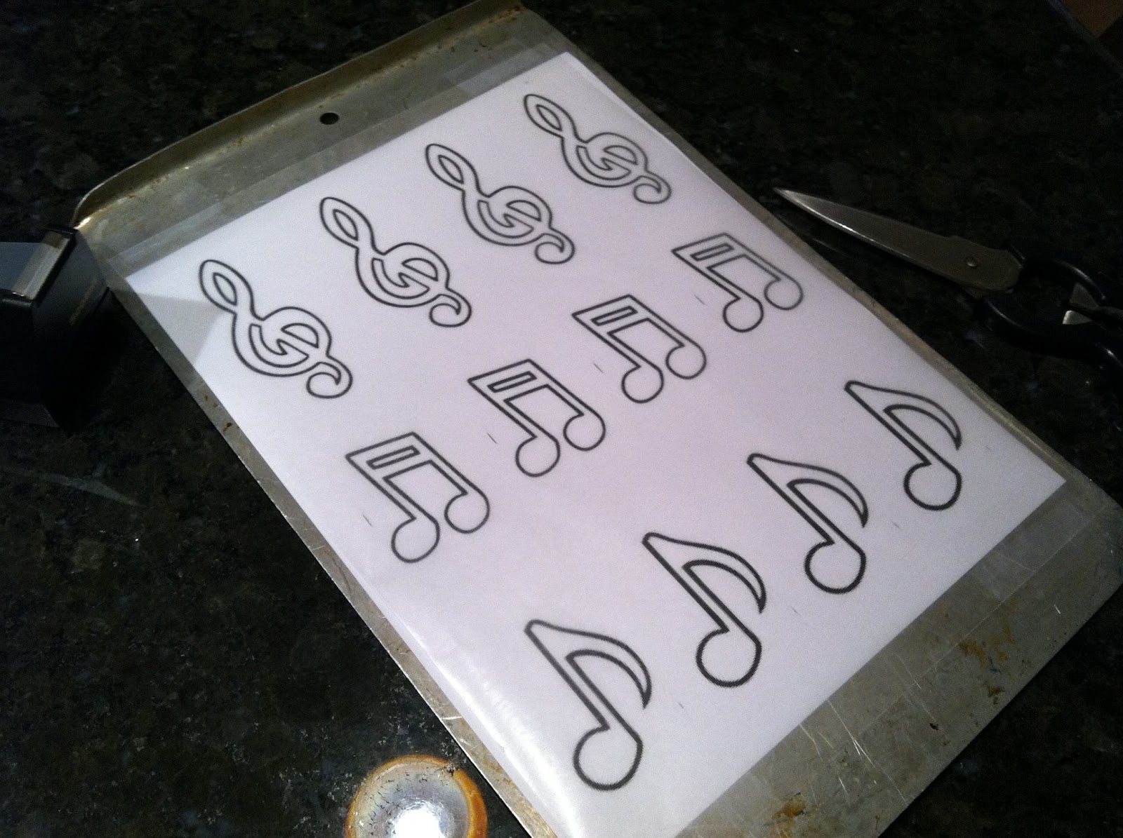 The Iced Queen: Chocolate Music Notes