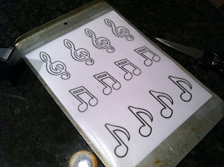 The Iced Queen: Chocolate Music Notes