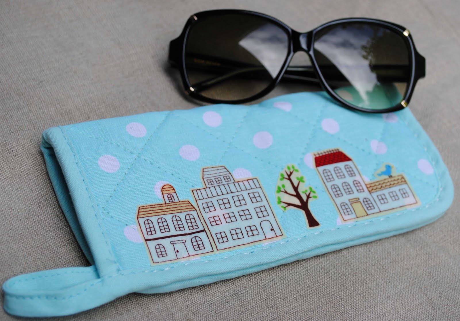 zakka life: Craft: Potholder Eyeglass Case