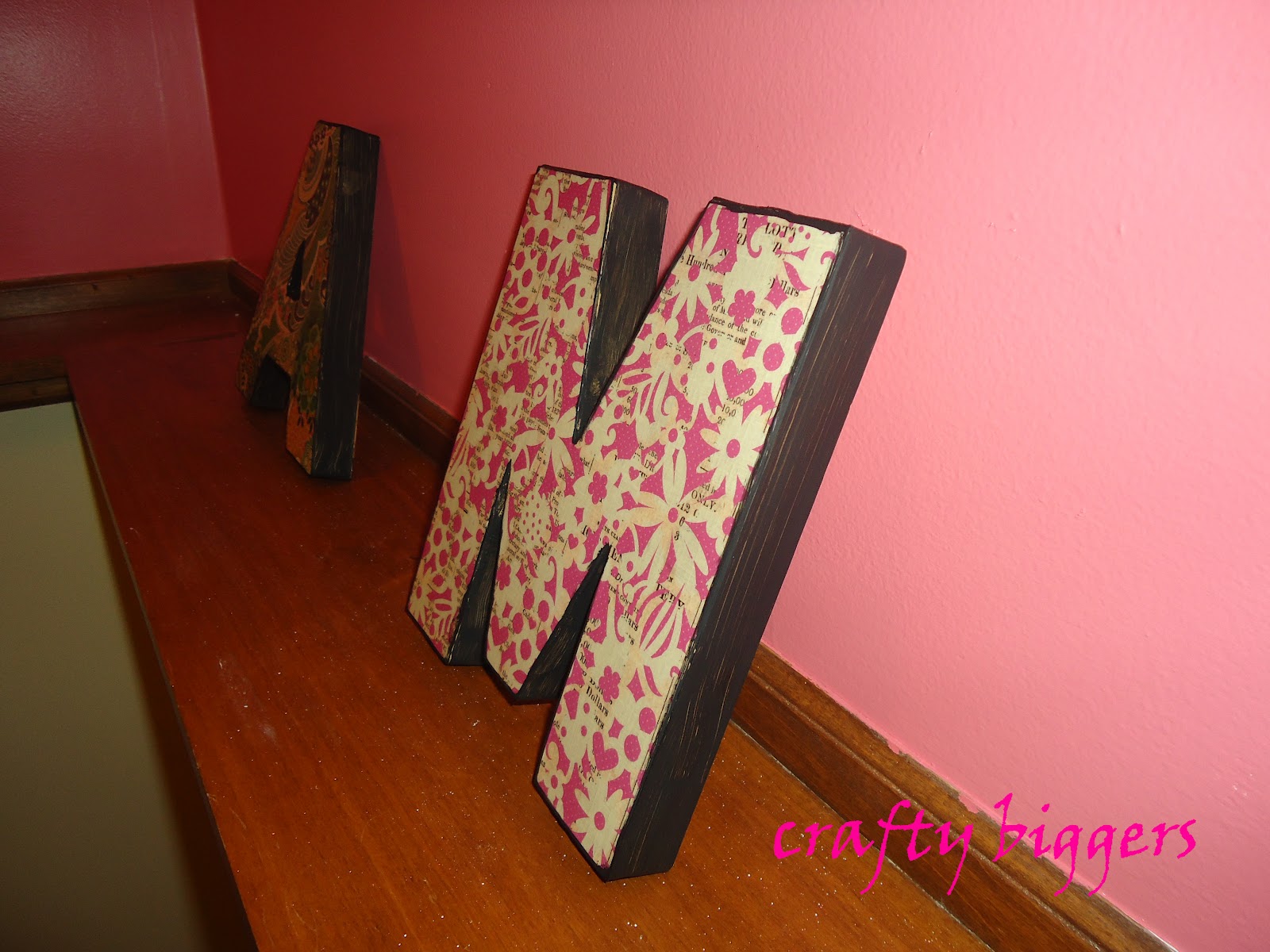 Crafty Biggers: Mod Podge Letters