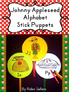 Sweet Tea Classroom: Johnny Appleseed Printable Puppets