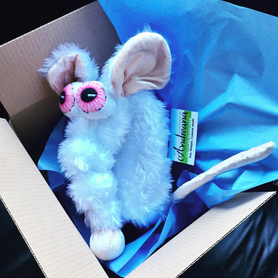 Custom Golf headcovers and puppets : Custom golf headcover -Lab RAT