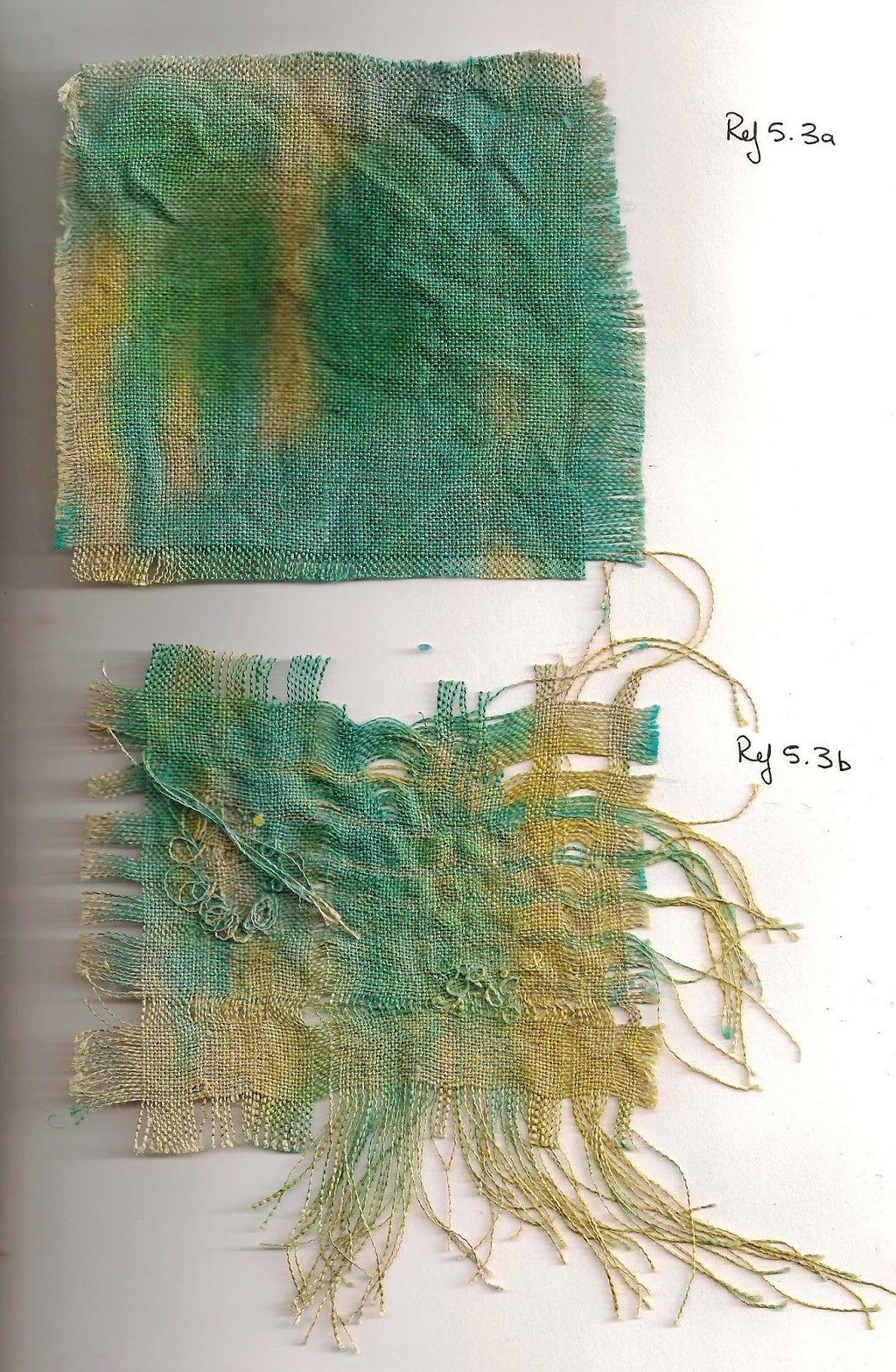 Stitch mark: Drawn Thread Work