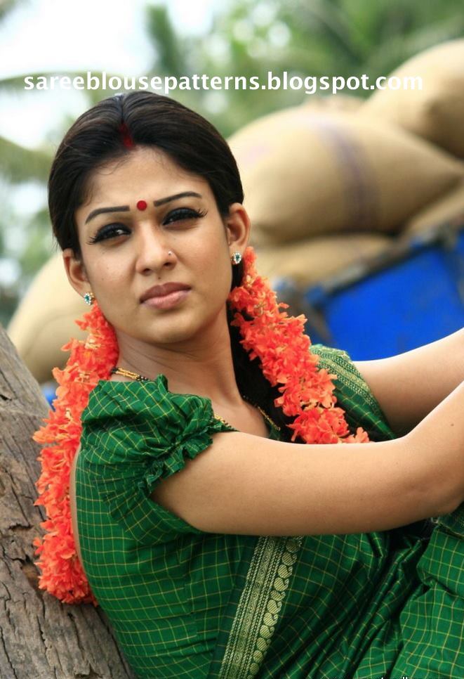 Nayanthara in Designer Saree Blouse - Saree Blouse Patterns