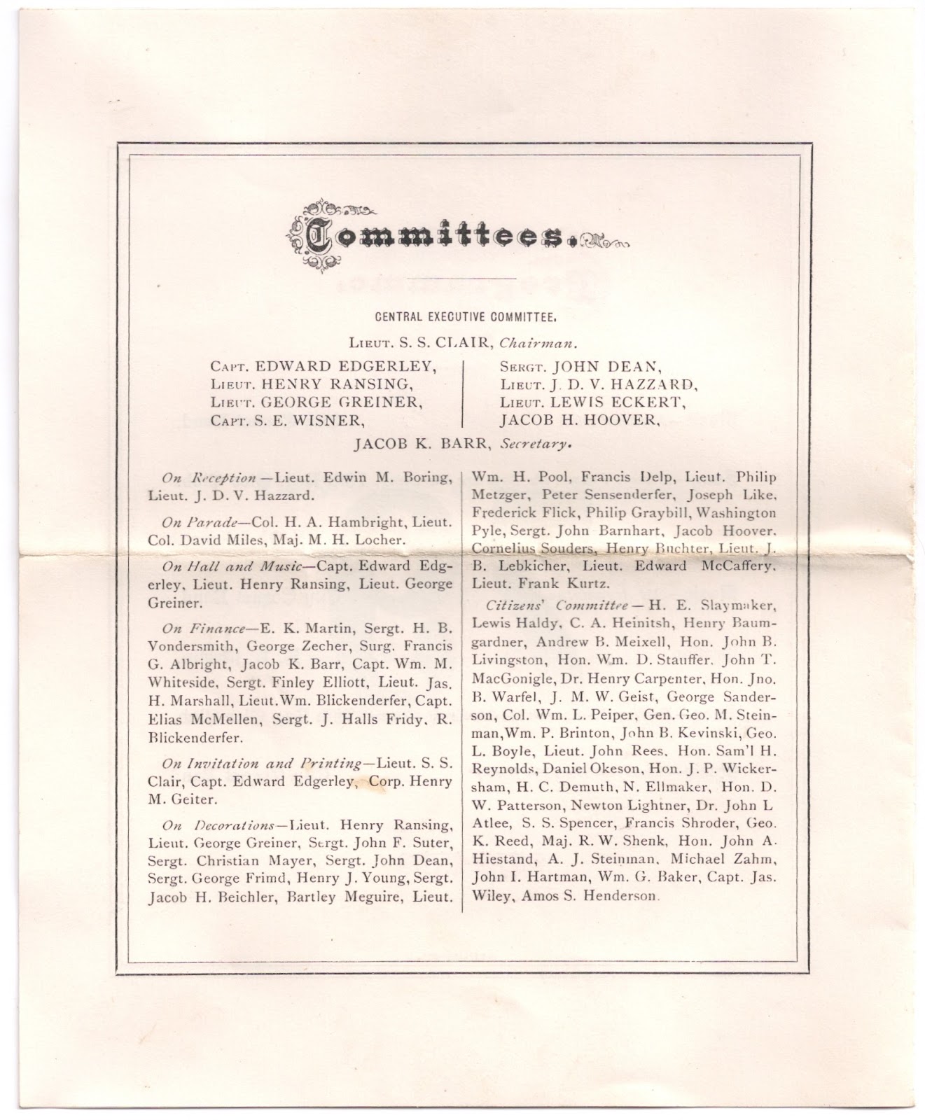 Lancaster at War: The 79th Pennsylvania's 1st Reunion in 1877