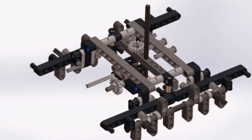 Video A Solidworks Assembly 3D Animation of Lego Technic Motorized ...