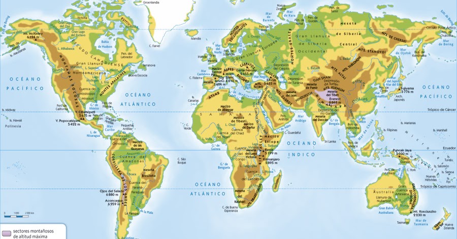 Mapa Físico De Las Montañas Tauro