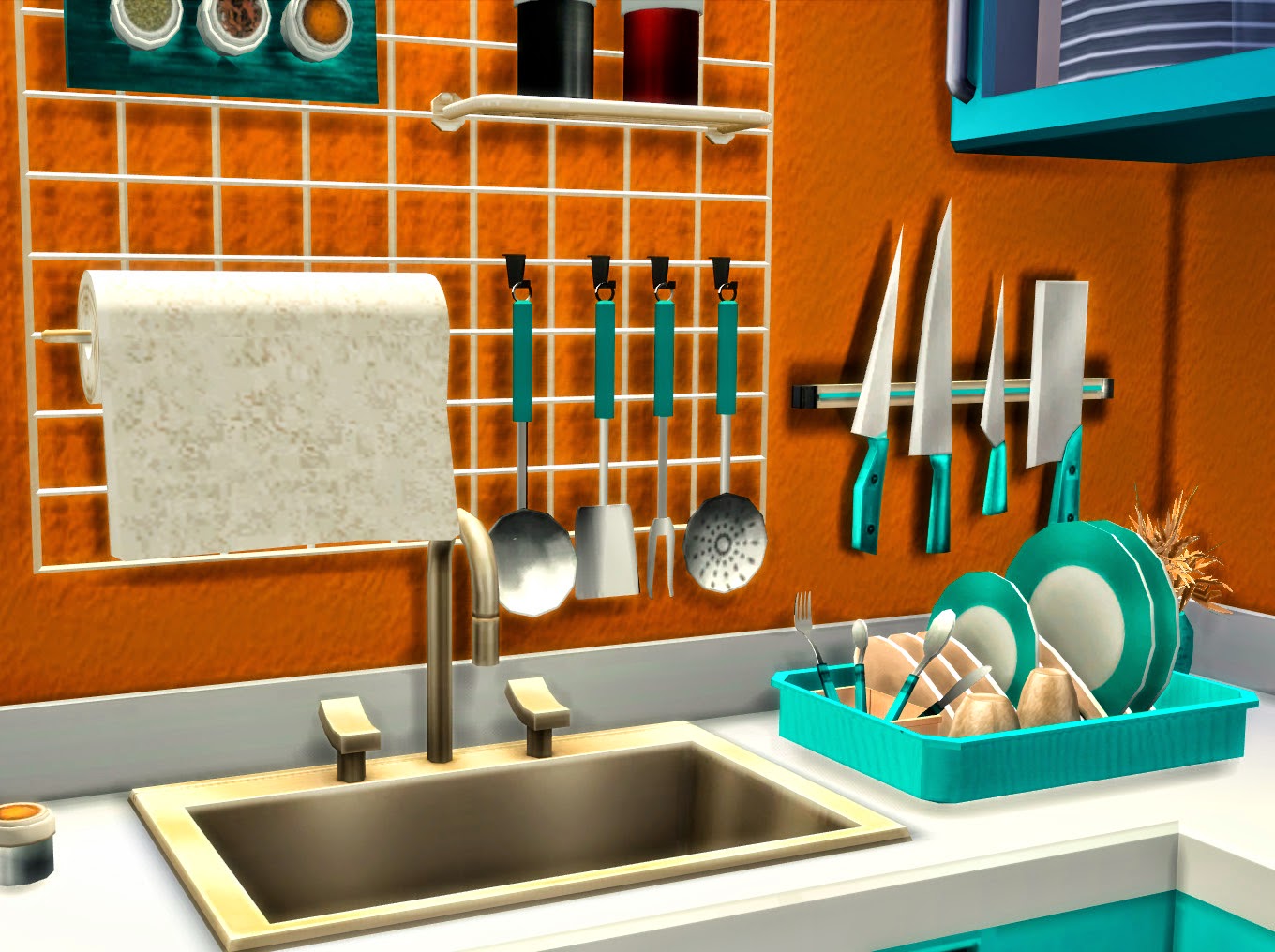 Altea Kitchen Clutter Part 2. Sims 4 Custom Content.