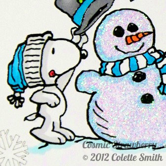 Cosmic Strawberry: Snoopy & the Snowman