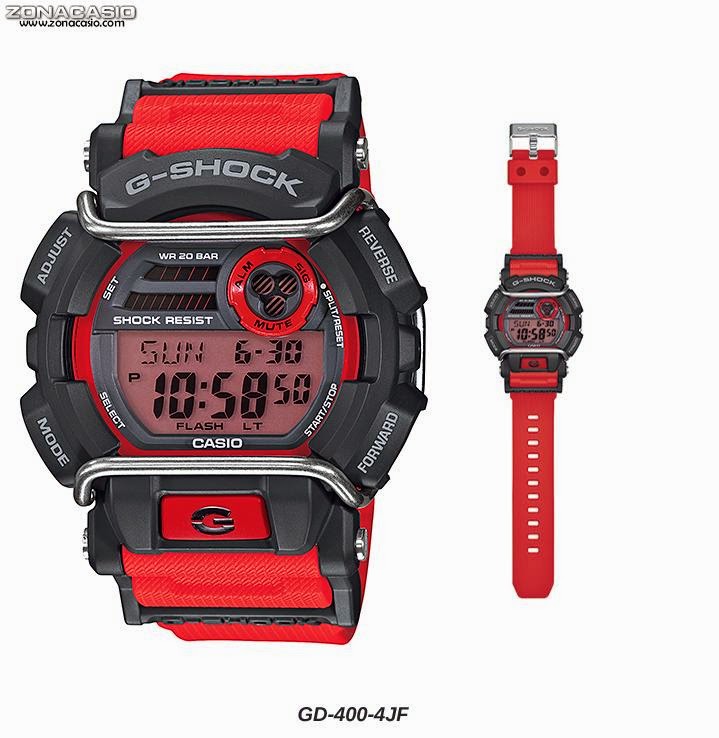 Zona Casio: Casio lanza en Japón los nuevos G-Shock GD-400