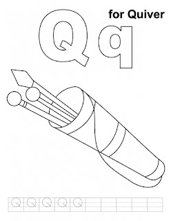 Letter Qq printable coloring pages | Kids coloring pages