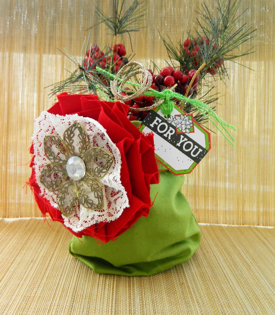 Easy Made Fabric Vase