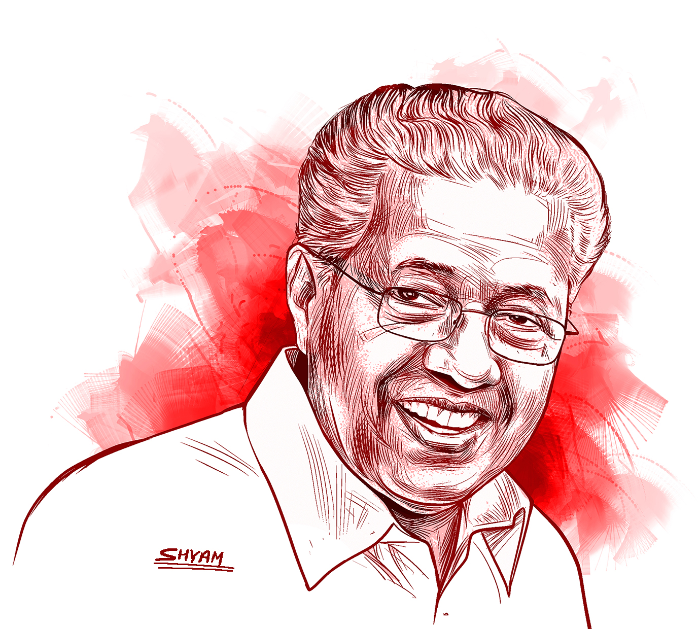 Shyam Kumar Prasad: Pinarayi Vijayan Chief Minister of Kerala, Portrait