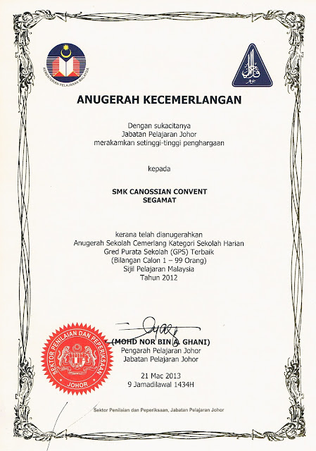 SMK CANOSSIAN CONVENT SEGAMAT