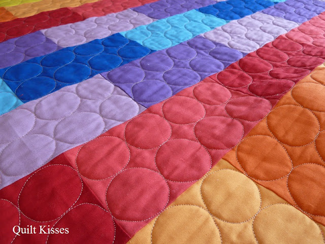 Quilt Kisses: Lego Rainbow: A Finished Quilt