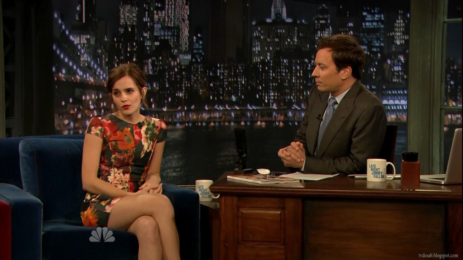 TVDeSab: Emma Watson - Late Night with Jimmy Fallon 09/13/2012