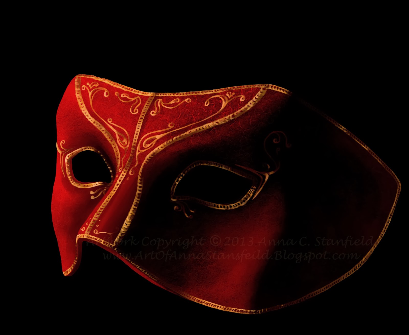 The Art Of Anna Stansfield: Behind the Mask Cover Painting