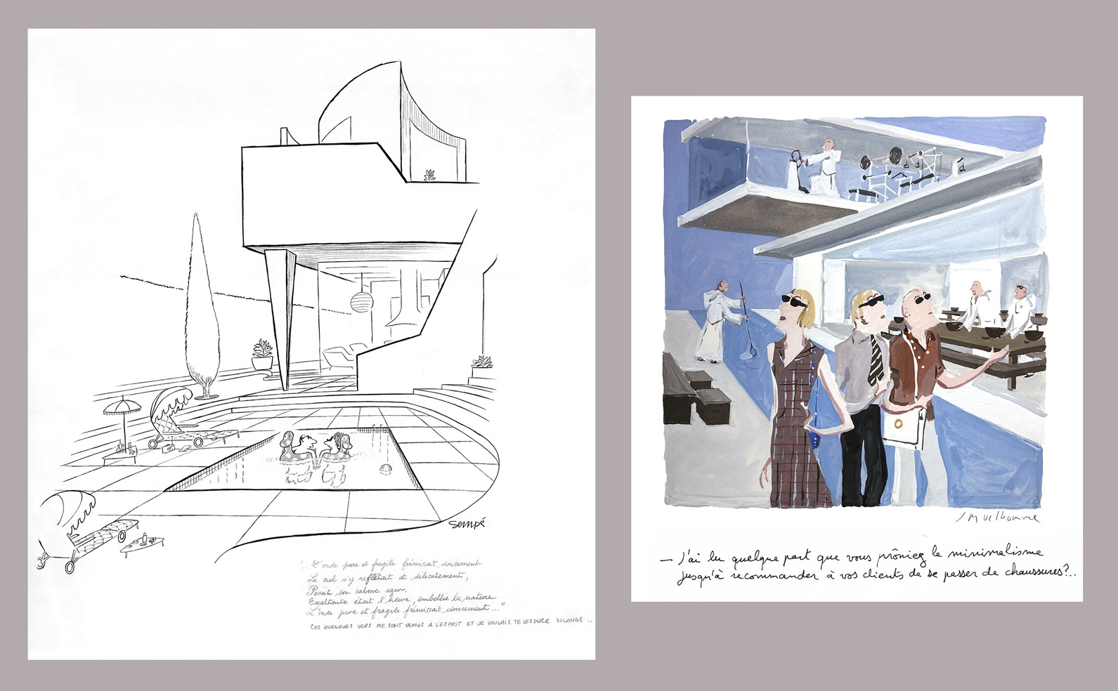 La Belle Illustration - L'univers du dessin et de l'illustration: Exposition Sempé-Delhomme ...