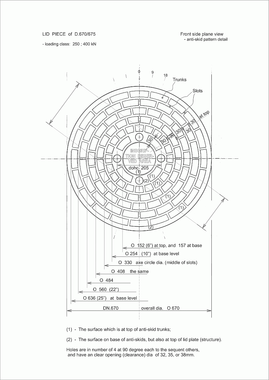 Municipal Castings: DN670 - Ductile iron manhole cover and grate ...