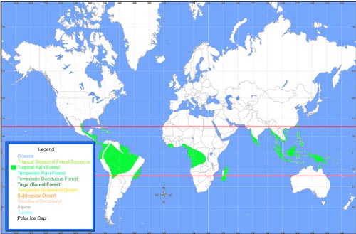 FORESTRY - LEARNING: DISTRIBUTION PATTERNS TROPICAL RAINFOREST