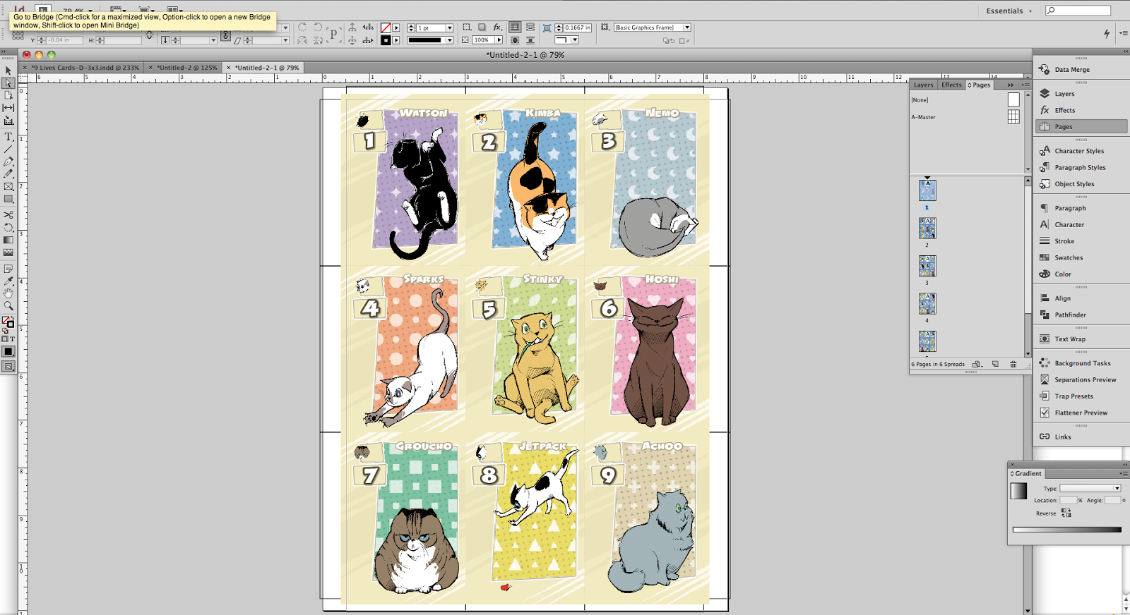 SkillShare Update: How to Make a 3x3 Card Sheet in InDesign DataMerge