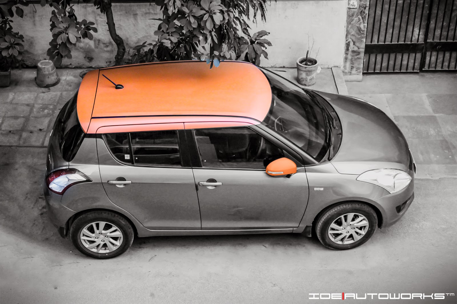 Swift with Matte Orange Roof | IDE Autoworks