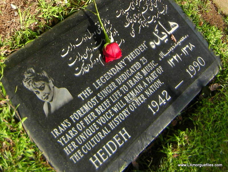 Los Angeles Morgue Files: Persian Singer Heideh aka Hayedeh 1990 ...