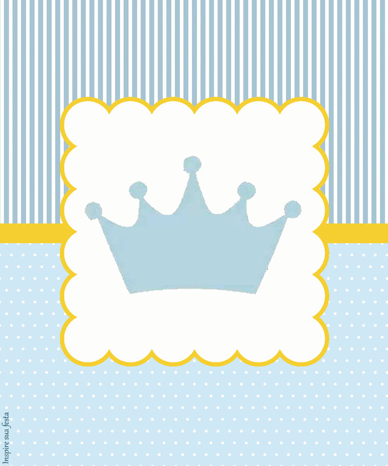 Light Blue Crown: Free Printable Candy Bar Labels. - Oh My Baby!