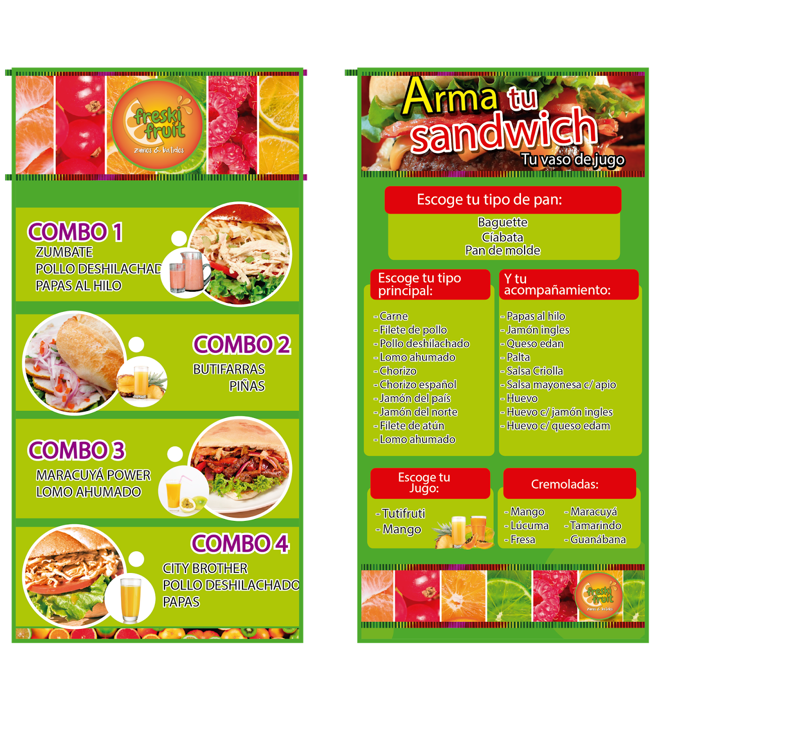 Arq + Design : Diseño de banner y carta para jugueria