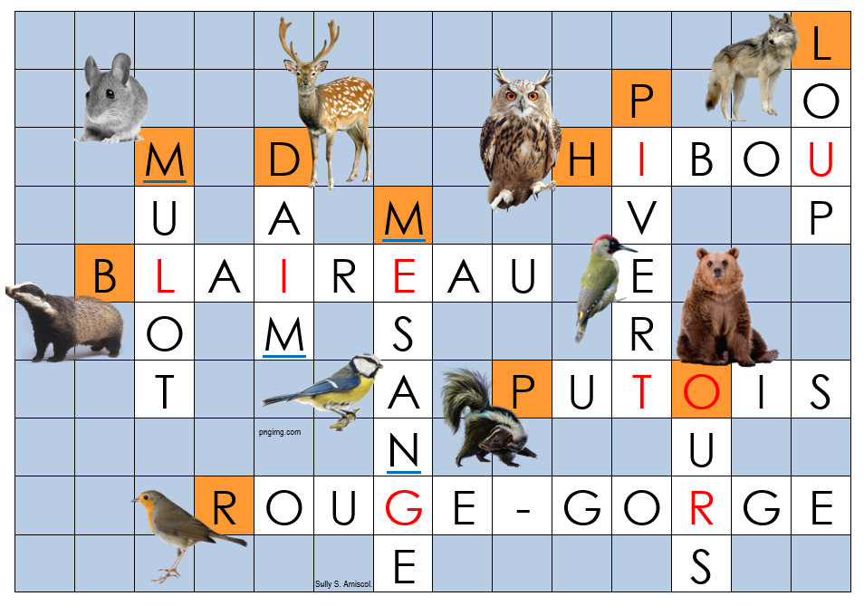 Amiscol: Jeux de mots croisés (suite)