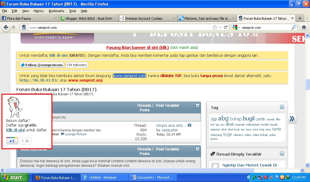 SEMPROT.COM SITUS BOKEP YANG LOLOS DARI BLOKIR ~ BALE-BALE