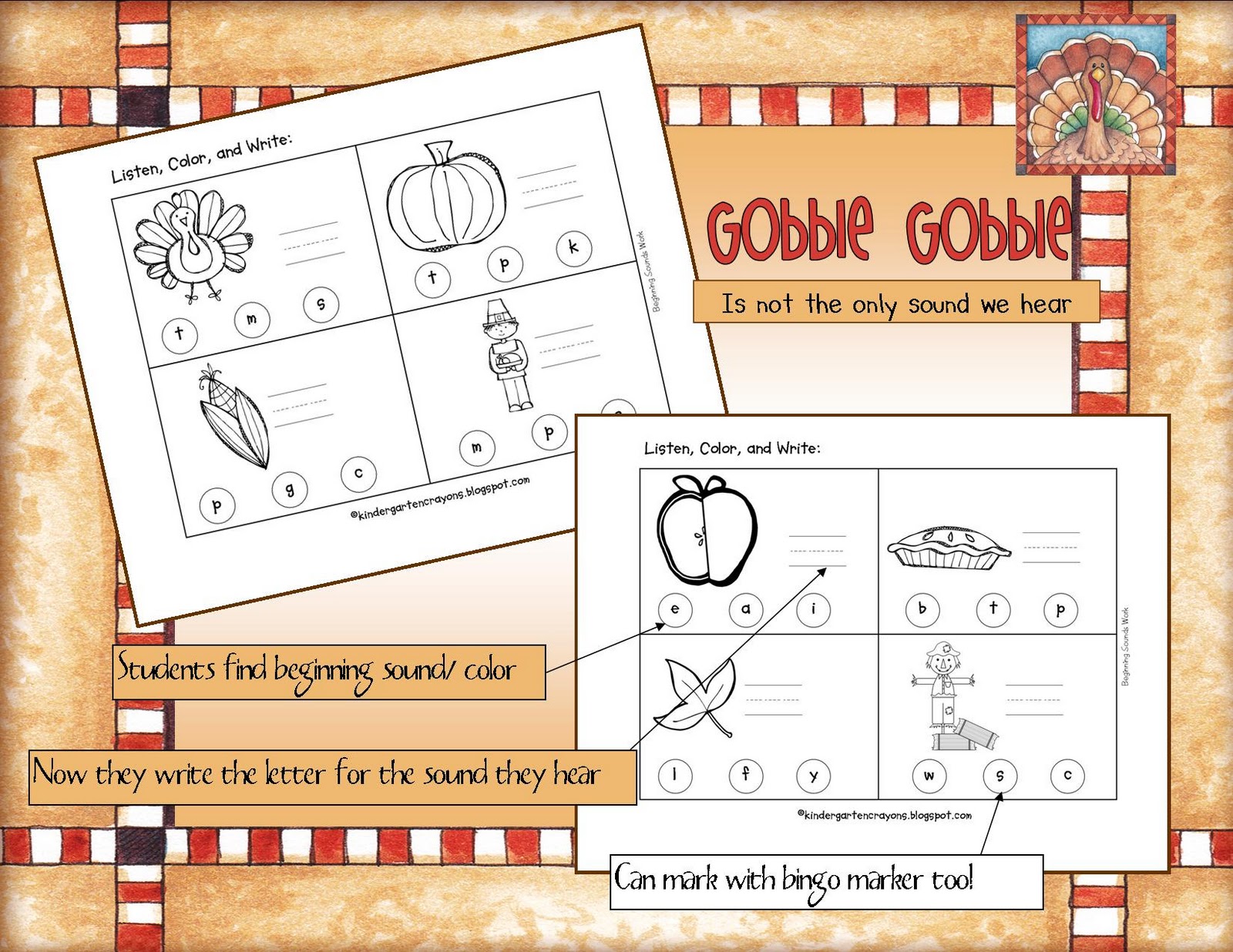 Kindergarten Crayons Gobble Gobble Thanksgiving Sounds kindergarten-crayons-gobble-gobble-thanksgiving-sounds