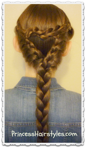 Triangle Braid Or Heart Braid Hairstyle | Hairstyles For Girls ...