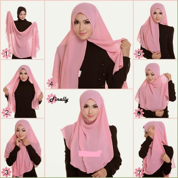 Tutorial Jilbab Pashmina Formal